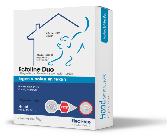 Flea Free Ectoline Duo Hond 20-40 kg - 2 pipet